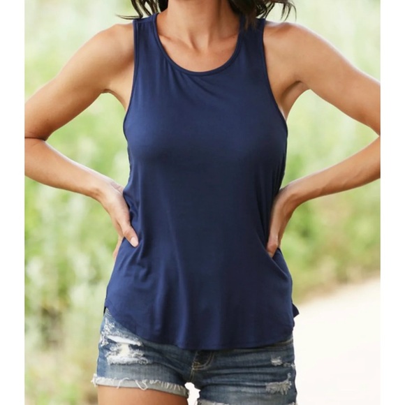 Tops | Nwt Super Cute Twist Back Tank | Poshmark